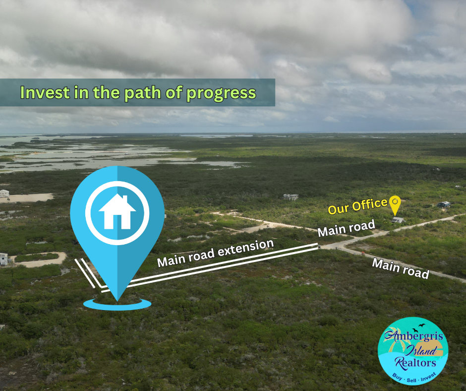 Corner double lot and future main road extension - AIS